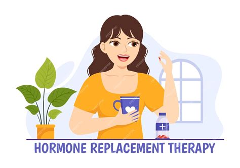 Premium Vector Hrt Or Hormone Replacement Therapy Acronym Vector