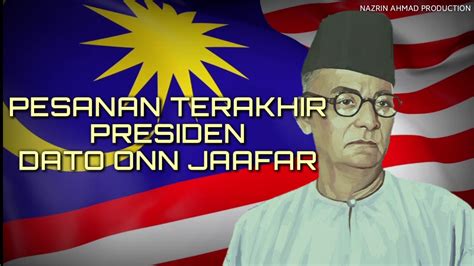 Biodata Dato Onn Jaafar Mosop