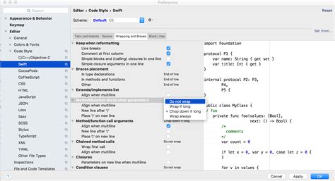 objective c reformatting to have method parameters in a new line