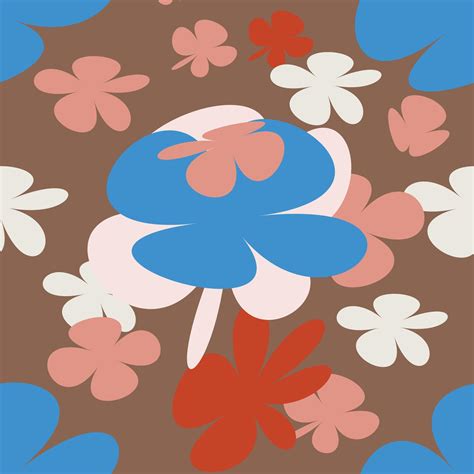 Bouquet Spring Flowers Pattern With Simple Pretty Little Floral Liberty Seamless Texture