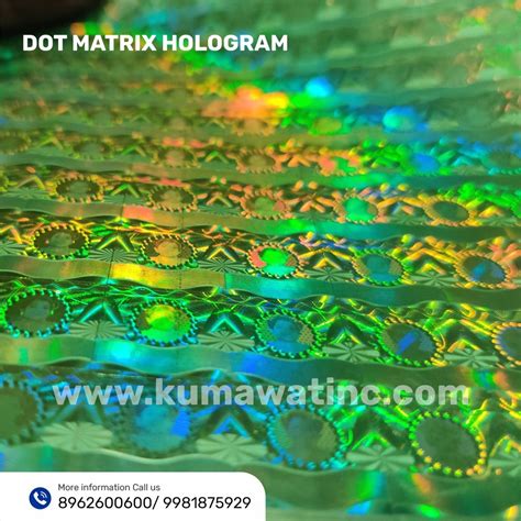 Holographic Laser Printing Dot Matrix Hologram Sticker For Security Purpose At Rs 4sheet In Indore