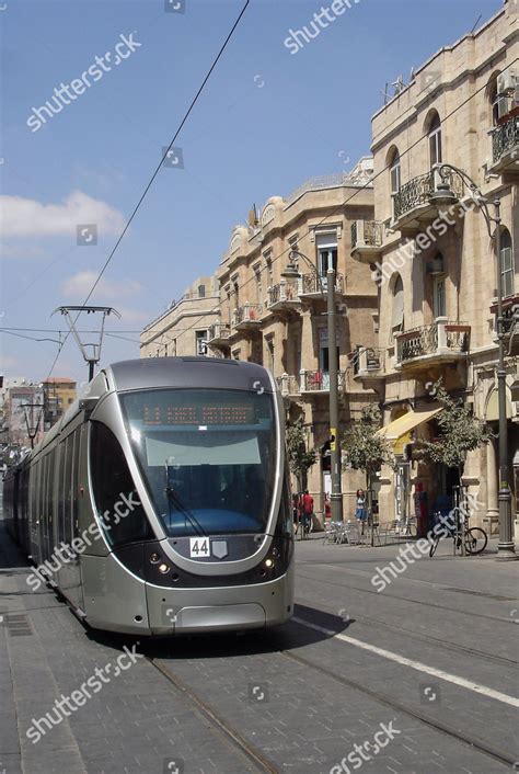 Jerusalem Light Rail Tram Train On Editorial Stock Photo Stock Image Shutterstock