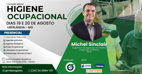 Curso de Higiene Ocupacional Teoria e prática em Uberlândia Sympla