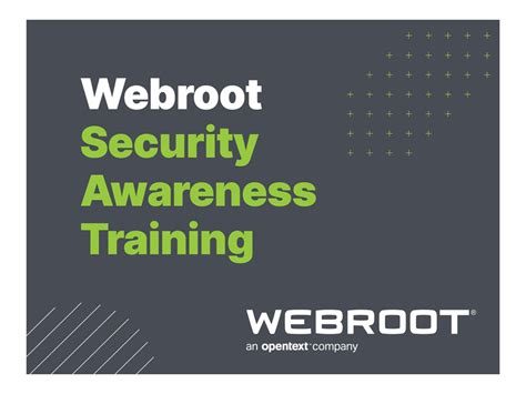 Webroot Security Awareness Training Business Overview Specs Details