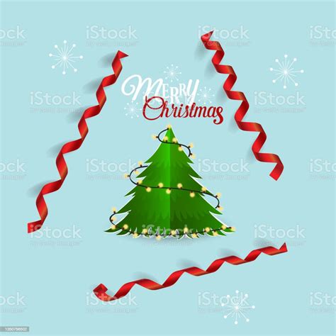 메리 크리스마스 레터링과 크리스마스 트리크리스마스 인사말 카드 벡터 일러스트 배경 주제에 대한 스톡 벡터 아트 및 기타 이미지 배경 주제 일러스트레이션 크리스마스