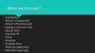 Casper Js PPT