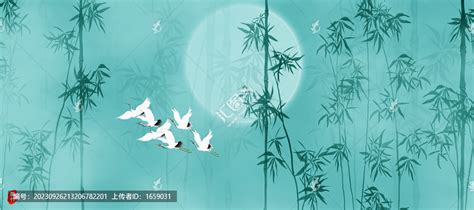 水墨竹林 装饰画设计 其他设计 设计模板 汇图网www huitu