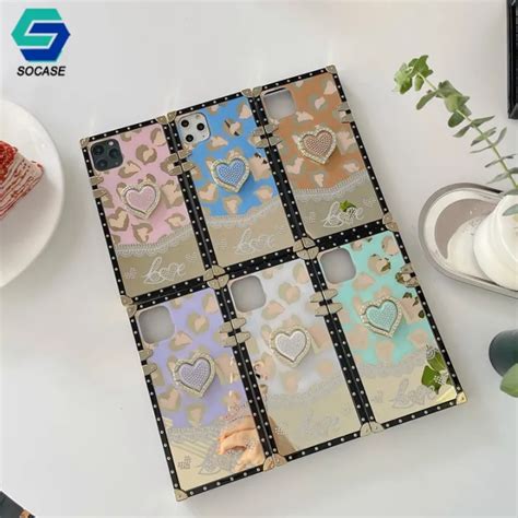 Luxury Love Clouds Pattern Diamond Square Sequin Phone Case Huawei P30