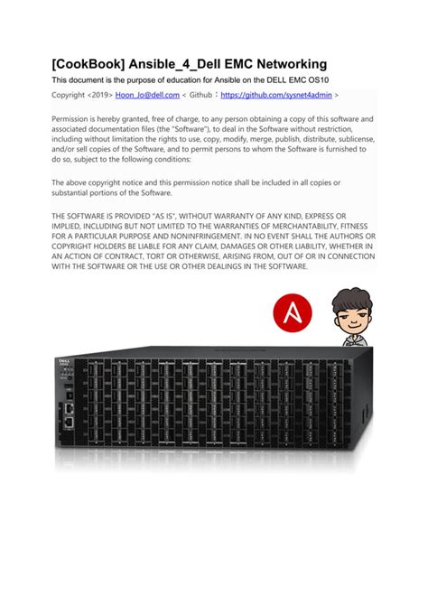 Cook Book Ansible 4dell Emc Networking Pdf