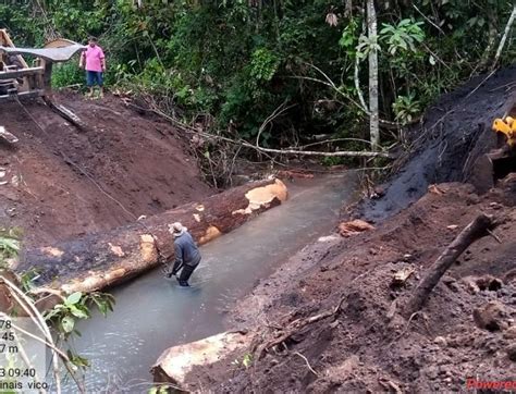 Secretaria De Viação E Obras Realiza Recuperação De Ponte Na Mt 329