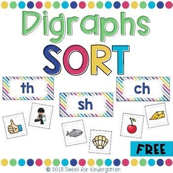 Help Your Babes Learn How To Identify Digraphs With This FREE Colorful Picture Sort Babes