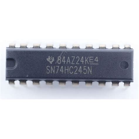 cmos ic quad bus transceiver non inverting 20 dip sn74hc245n ti