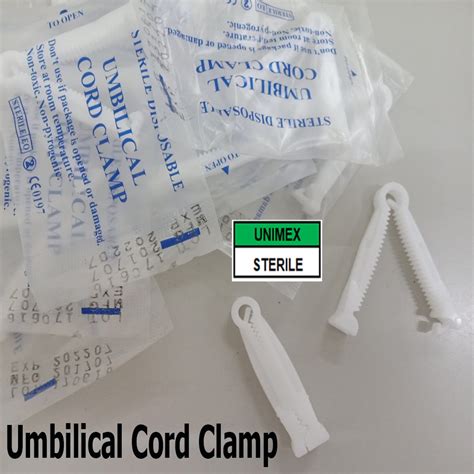 Umbilical Cord Clamp Sterile Unimex Shopee Philippines
