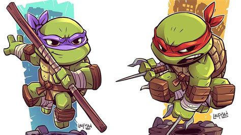 Chibi Girl Ninja Turtles