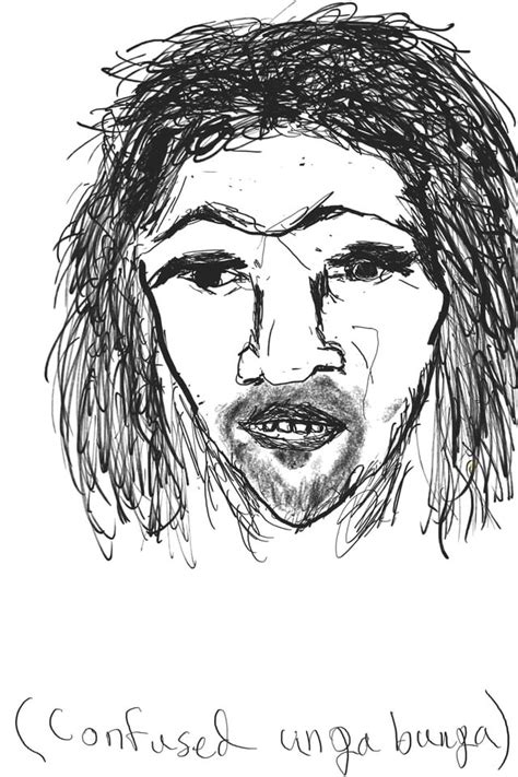 I Drew The Confused Unga Bunga Guy Rbadart