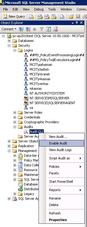 How To Configure Auditing In SQL Server 2012 2016