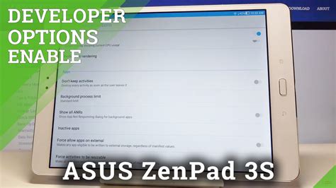 How To Activate Developer Options In ASUS ZenPad 3S Developer