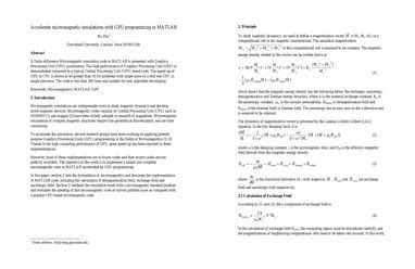 Accelerate Micromagnetic Simulations With GPU Programming In MATLAB