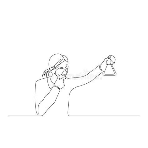 Chemist Drawing Woman Stock Illustrations 219 Chemist Drawing Woman
