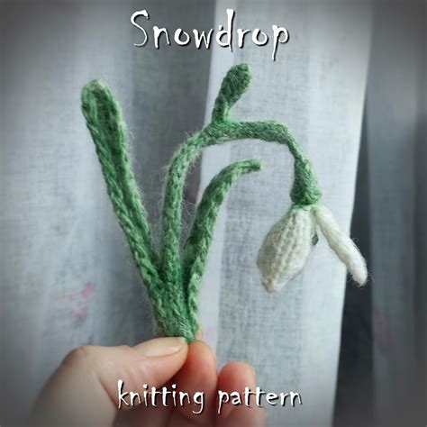Snowdrop Knitting Pattern Flower Pattern Knitting Patterns Inspire