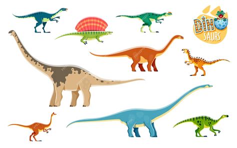 Premium Vector Cartoon Dinosaurs Cute Reptiles Characters