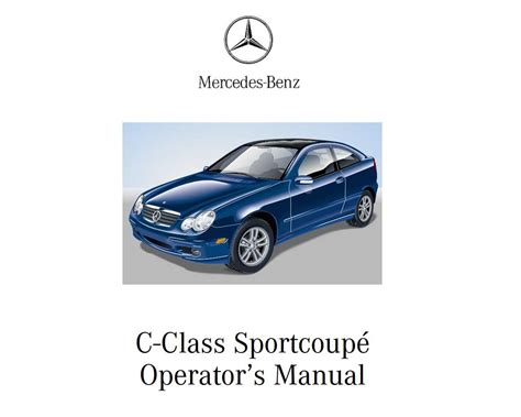 Mercedes Benz C Class Coupe 2002 Owners Manual Diy And Guides