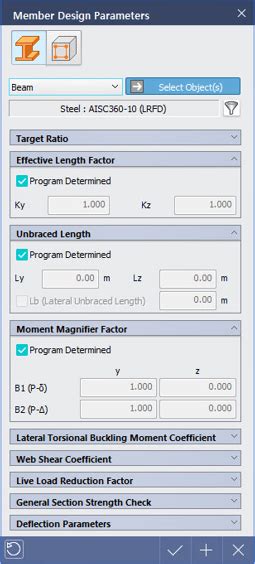 Member Parameters
