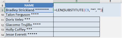 Count Text Occurrences With Excels Substitute Formula Myexcelonline