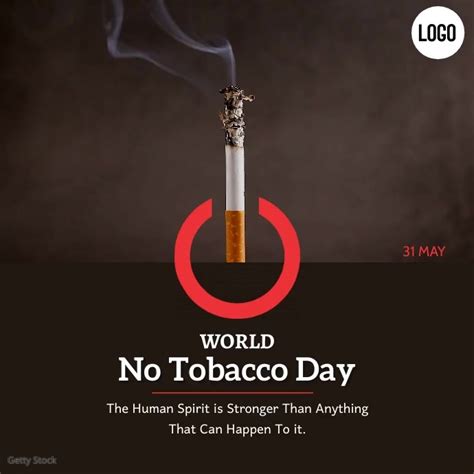 Anti Tobacco Day Template Postermywall