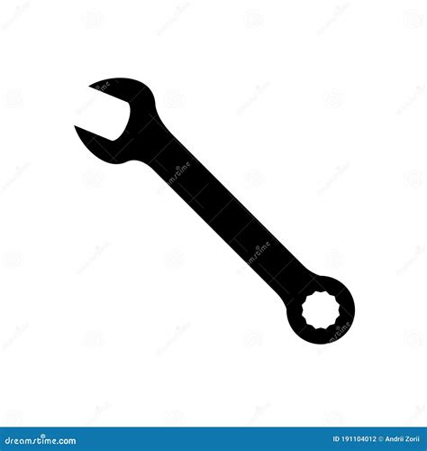 Icono De Llave Icono De Llave Inglesa En Estilo Plano De Moda Símbolo