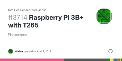 raspberry pi 3b with t265 · issue 3714 · intelrealsense librealsense
