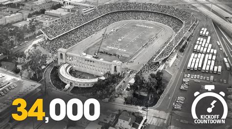 34 Days Until Kickoff Balboa Stadium Held A Maximum Capacity Of