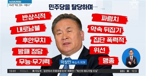 이상민 탈당에민주당 내부서도 맹비난