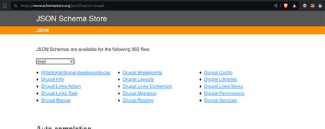 Community Owned Repository For Drupal Schema Files 3450000