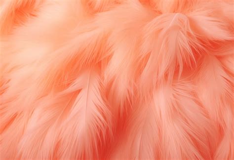 Premium Photo Artificial Orange Fur