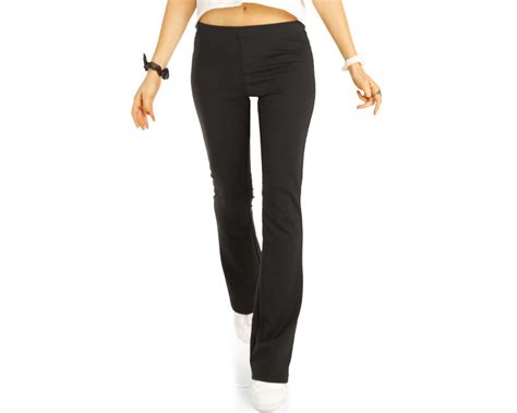 Be Styled Hosen Bequeme Bootcut Schlaghose Mid Waist Joggpants