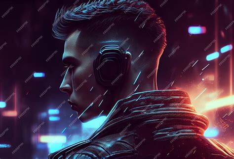 Premium Ai Image Male Avatar Wearing Headphones And Listen To Music