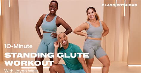 10 Minute Standing Glute Workout Popsugar Fitness