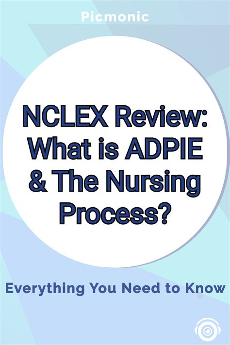 Nclex Review What Is Adpie And The Nursing Process Nursing Process