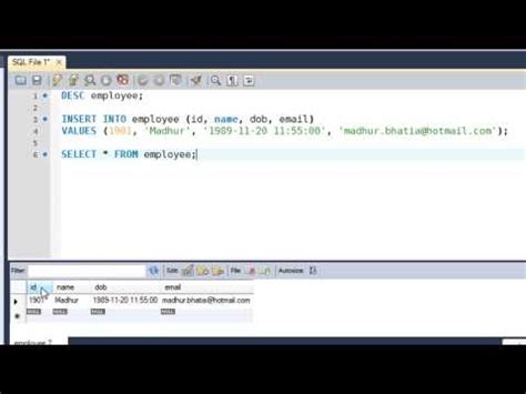 Sql Tutorial Inserting Data Into Tables Video Lecture Microsoft