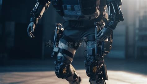 Military Team Aims To Protect Against Terrorism Generated By Ai Stock Illustration