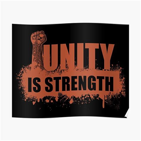 Unity Is Strength Posters Redbubble