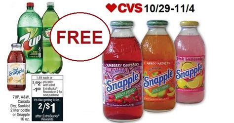 Free Snapple Bottle Juice At Cvs 10 29 11 4 Cvs Couponers
