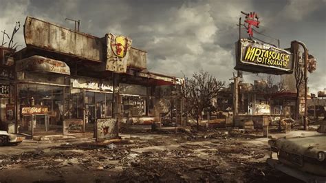 A Post Apocalyptic Wasteland With Crumbling Buildings Stable Diffusion