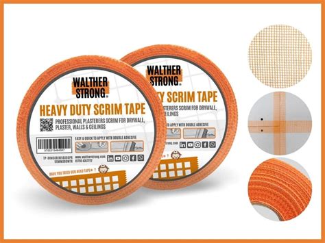 Hd Orange Scrim Tape Scrim Tape For Plasterers Walther Strong