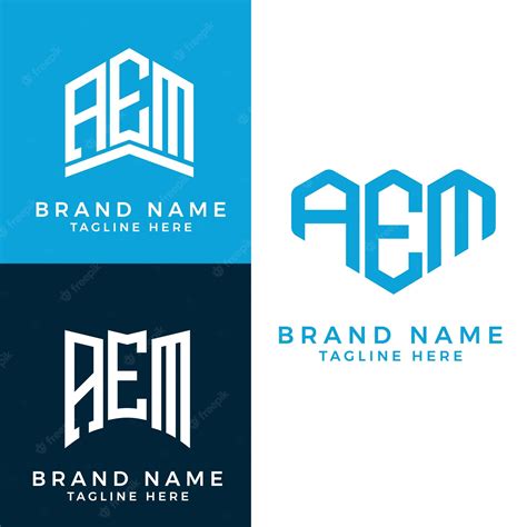 Premium Vector Aem Letter Logo Aem Monogram Logo Design For