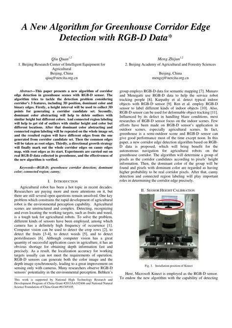 pdf a new algorithm for greenhouse corridor edge detection with rgb d