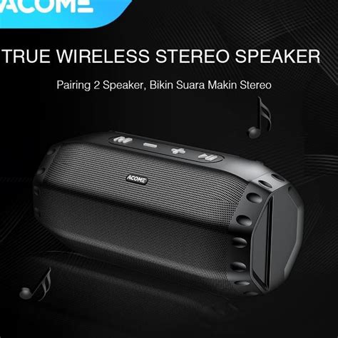 Jual Acome Speaker Tws W Super Bass Bluetooth Hi Fi Rgb Led Party Maker A Garansi Resmi