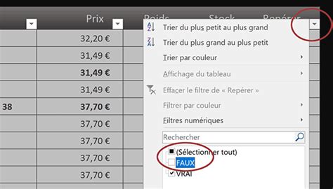 Filtrer Les Donn Es En Gras Avec Excel