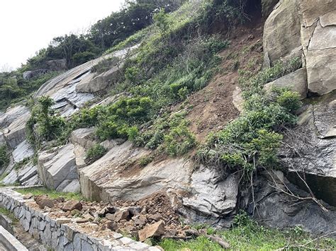 北竿環島北路發生小規模坍方 駕駛行經注意安全 馬祖日報